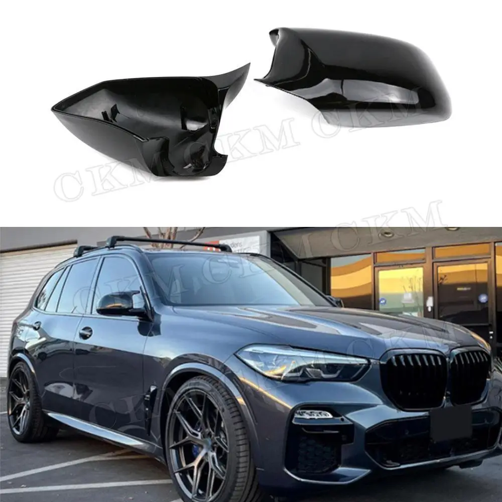 2Pcs-set-Car-Side-View-Mirror-Cover-Caps-Gloss-Black-Rear-Side-Mirror ...