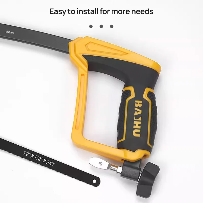 Цельностальная ножовочная рама с двумя углами пилы (45 °/90 ...