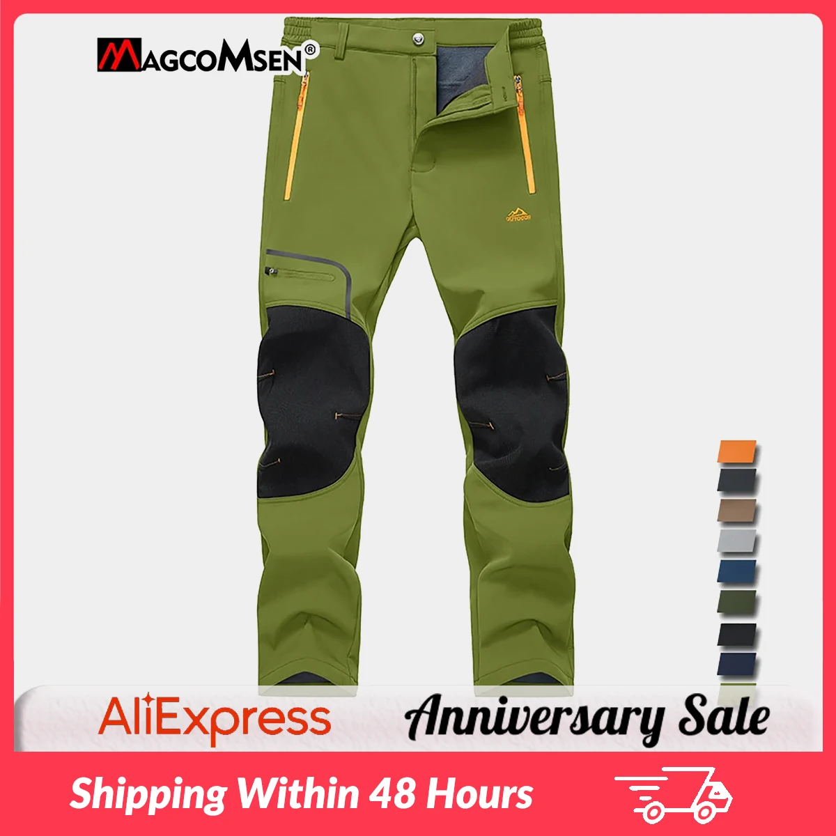 MAGCOMSEN-Men-s-Fleece-Pants-Waterproof-Shell-Hiking-Pants-with-4 ...