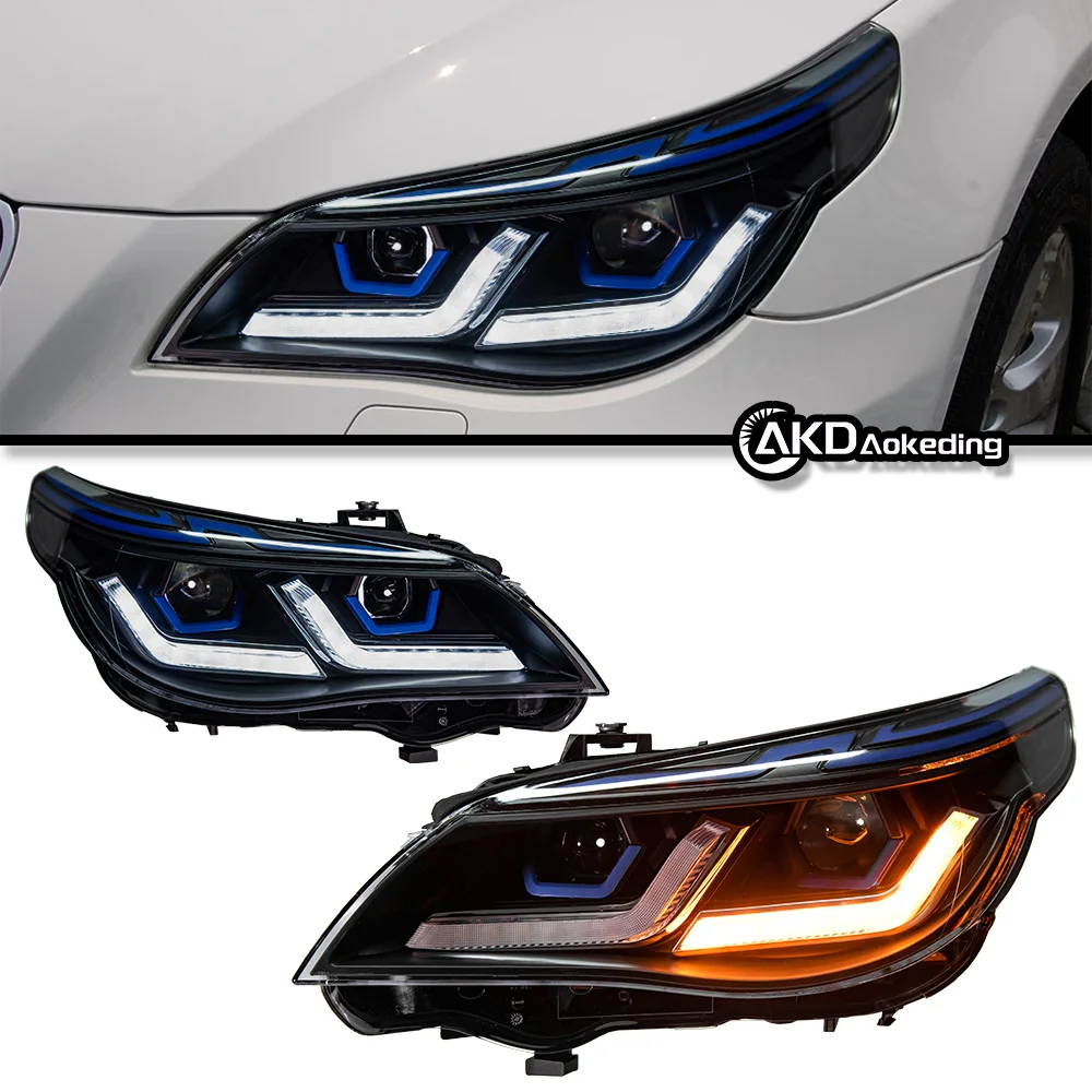 Auto-Parts-For-BMW-E60-5-Series-Headlights-2003-2009-G30-Styling-LED ...