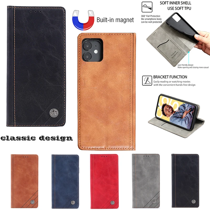 Case For Itel A48 A 48 ItelA48 Case celular Coque Magnet Flip Leather ...