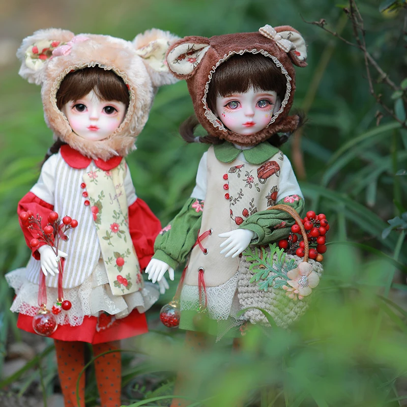 New Design Xi BJD Doll 1/6 Strawberries and berries are twins Resin ...