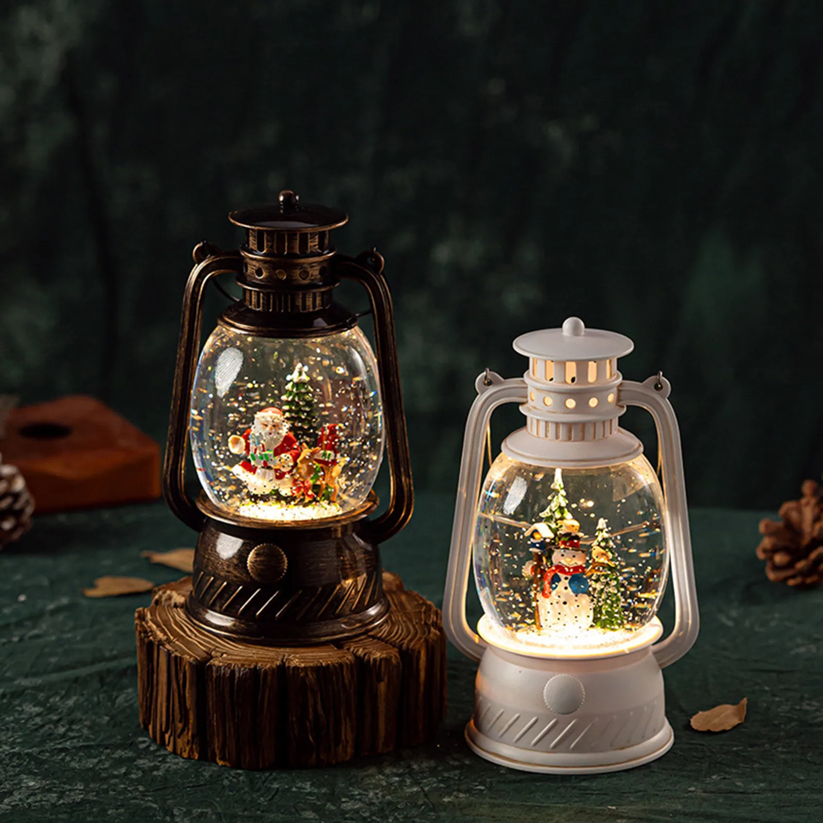 Christmas Decoration Wind Lamp Music Box Music Box Crystal Ball Elderly ...