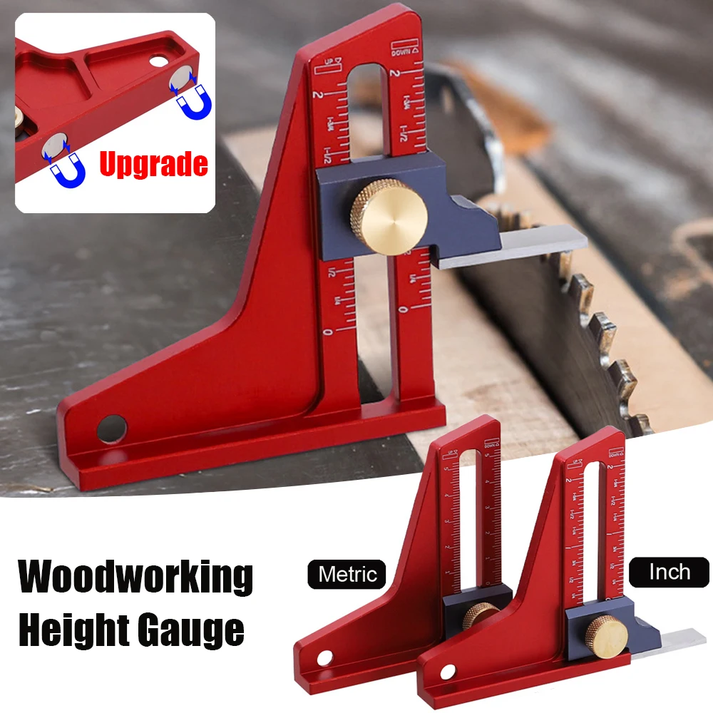 Woodworking-Height-Gauge-Dual-Scales-Aluminum-Alloy-Height-Measurement ...