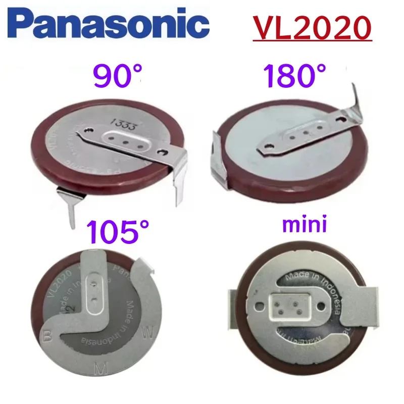 1 piece Original Panasonic VL2020 2020 rechargeable battery With Legs ...