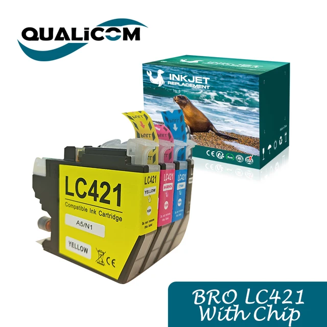 Qualicom LC421 LC421VAL LC421 1SET 4PSC Compatible Ink Cartridge For ...