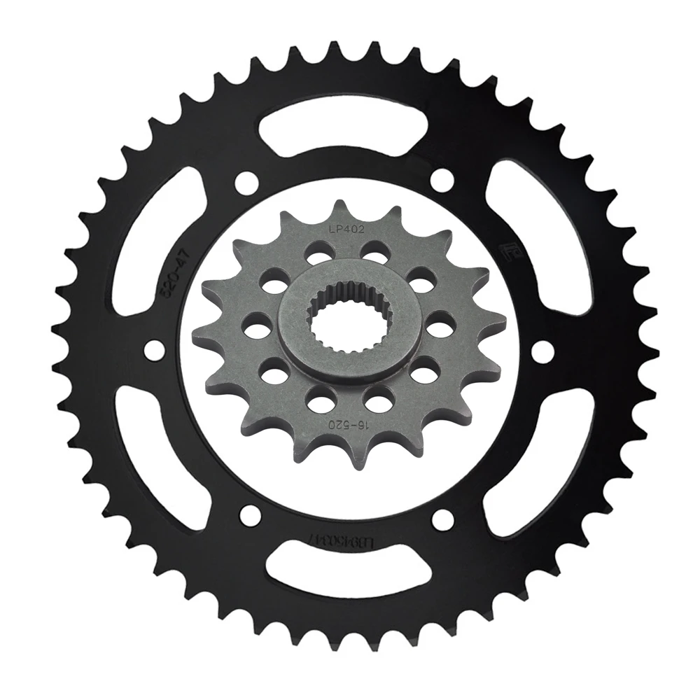 16T+47T 520 Chain Motorcycle Front Rear Sprocket Kit For BMW 650 ...
