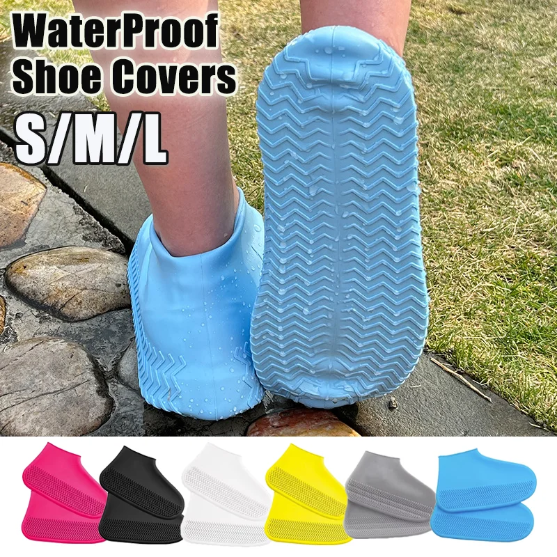 Waterproof-Silicone-Shoe-Covers-Non-slip-Shoes-Rain-Boots-Unisex ...