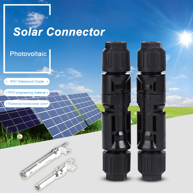 1000V Photovoltaic PV Male And Female Combiner Box Inverter Panel Plug ...