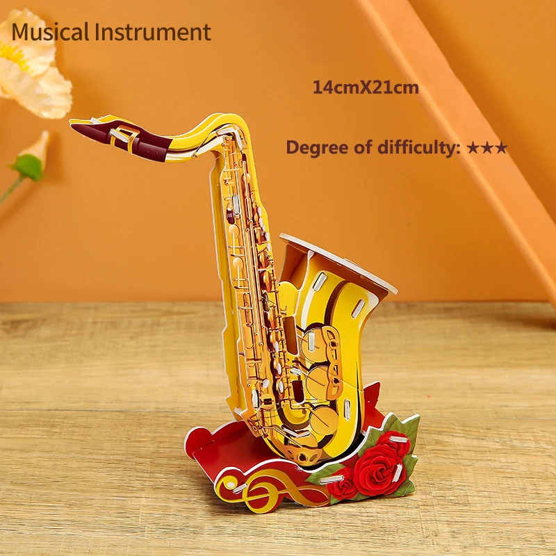 Puzzle Musical 3D Trempé de Tinges,Modèle de Puzzle Musical,Piano en ...