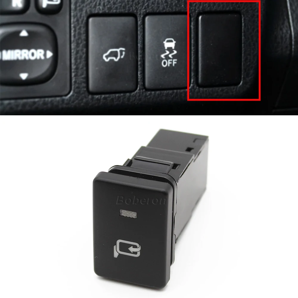 Green-LED-Light-Wing-Mirror-Button-Rearview-Mirror-Folding-Control ...