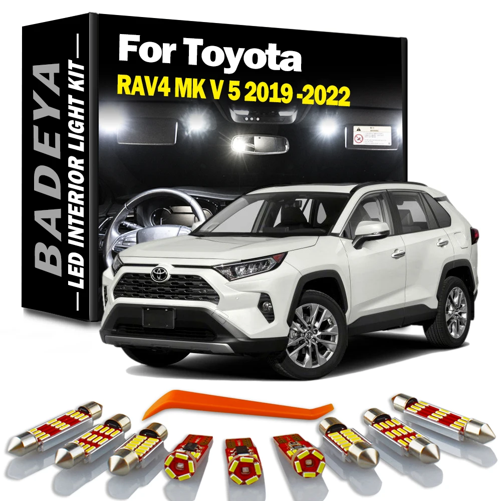 BADEYA-8Pcs-LED-Interior-Map-Dome-Trunk-Light-Kit-For-Toyota-RAV4-MK-V ...
