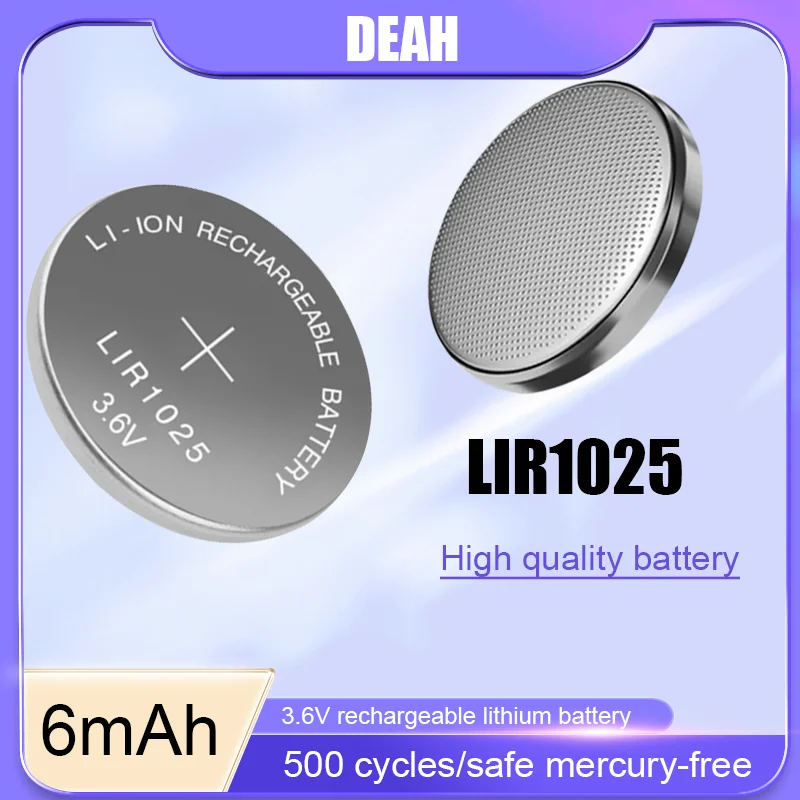 LIR1025 3.6V Rechargeable Lithium Battery For TWS Wireless Bluetooth ...