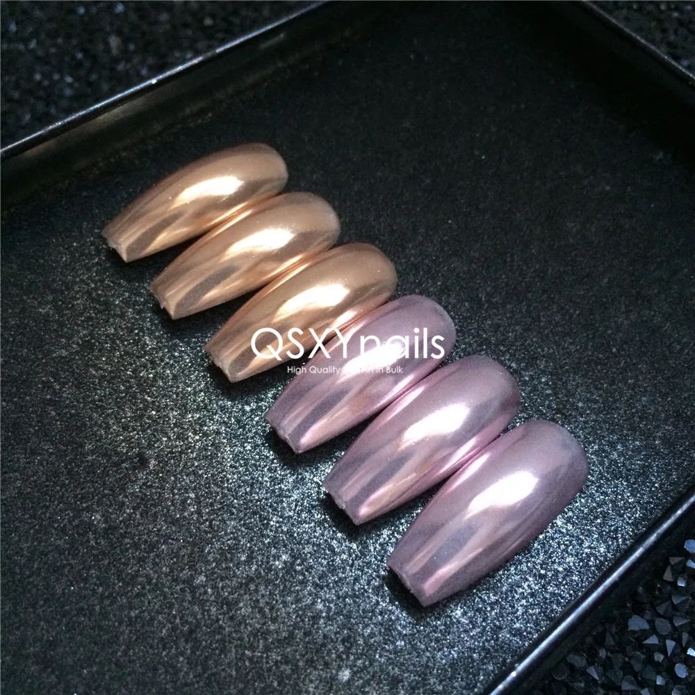 0.5g Smooth Rubbing Cream Bronze Light Pink Mirror Powder Nail Chrome ...