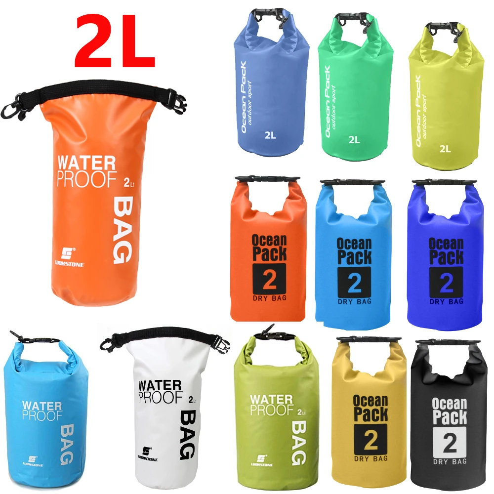 2L Waterproof Dry Bag Pack Sack Swimming Rafting Kayaking River ...