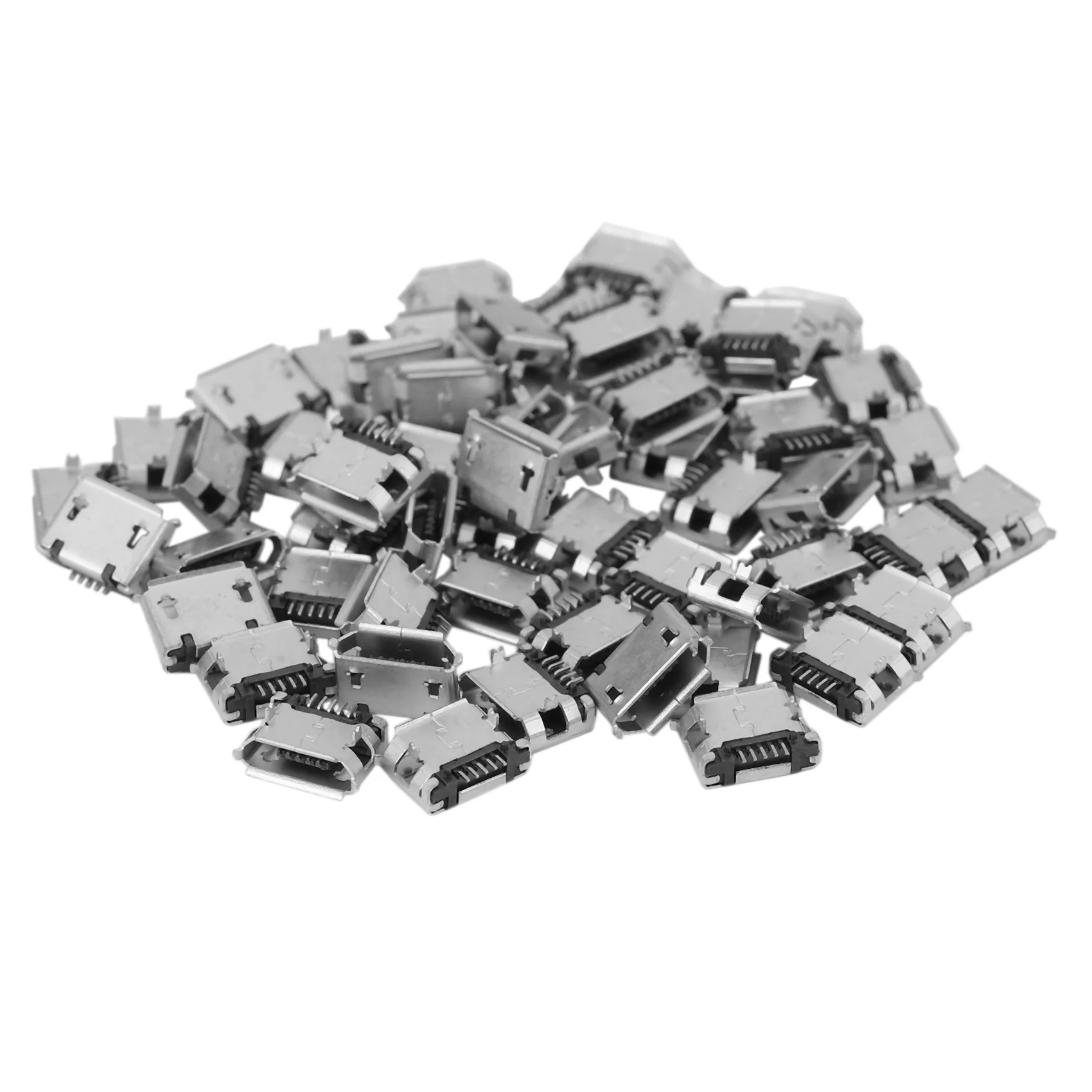 Conector micro-usb tipo B hembra, 60 piezas, 5 pines, colocación SMT ...