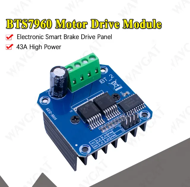 Hurst DC Industrial Stepper Motors Double BTS7960B H-Bridge Motor ...