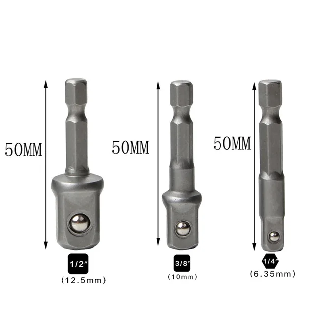 Drill Socket Adapter Kit Impact Drill Extension Bit Socket Adapter Kit ...