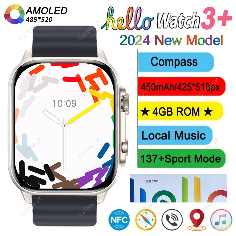 Hello-Watch-3-Plus-Ultra-reloj-inteligente-con-actualizaci-n-Gen-2-NFC ...