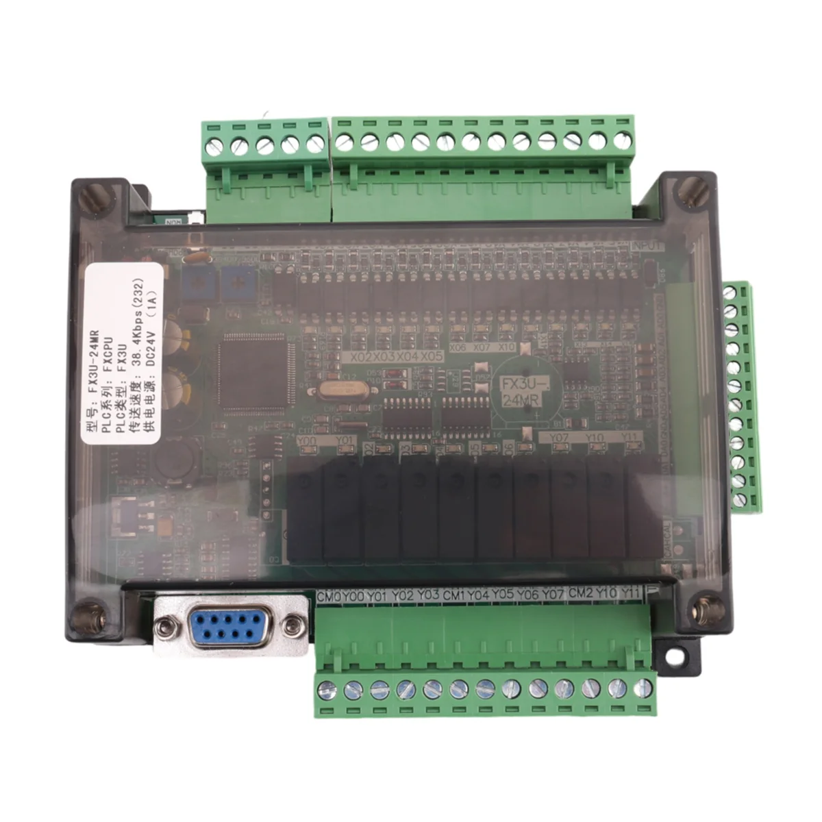 PLC-Industrial-Control-Board-FX3U-24MR-High-Speed-Household-PLC ...
