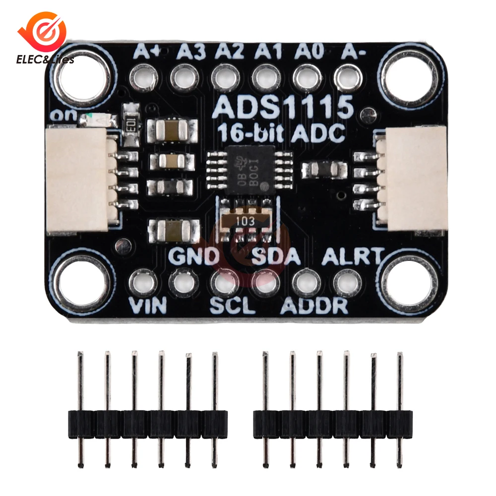 ADS1115-16-Bit-I2C-Module-Precision-ADC-4-Channel-Development-Board-Pro ...