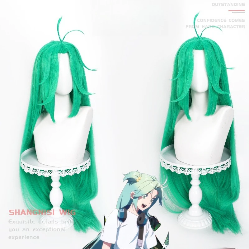 Anime para ser herói x sorte ciano cosplay peruca verde cabelo longo ...