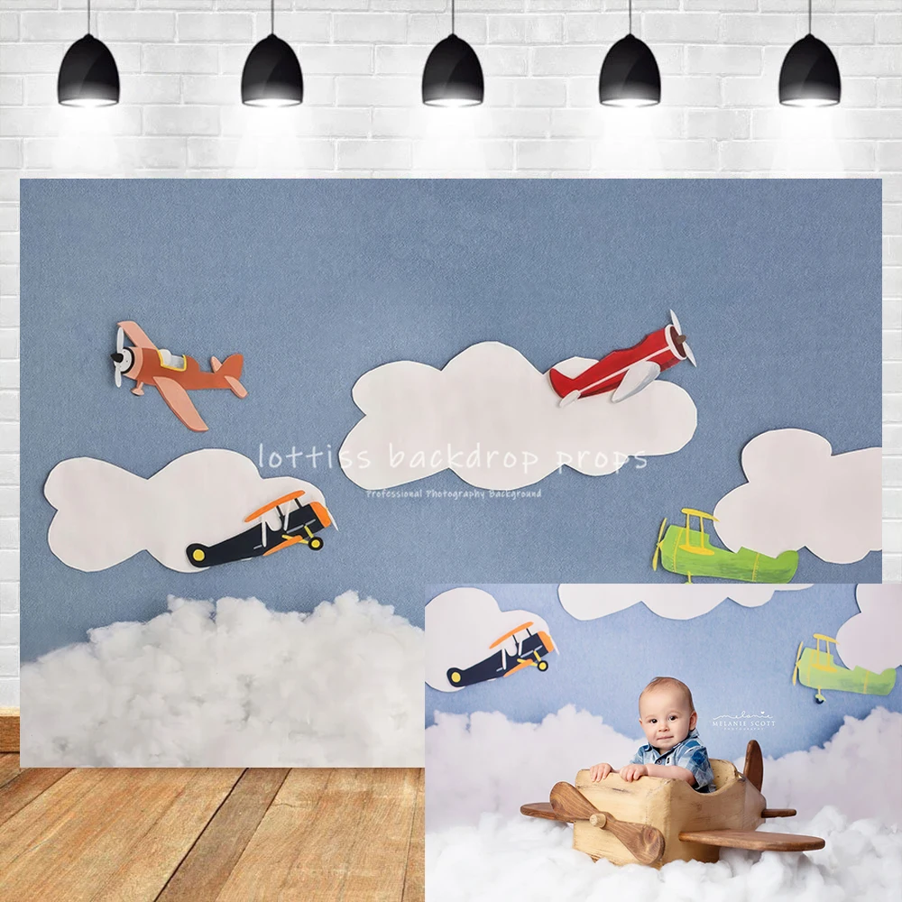 Plane-Soaring-Backdrops-Kids-Boy-Portrait-Photocall-Child-Baby ...