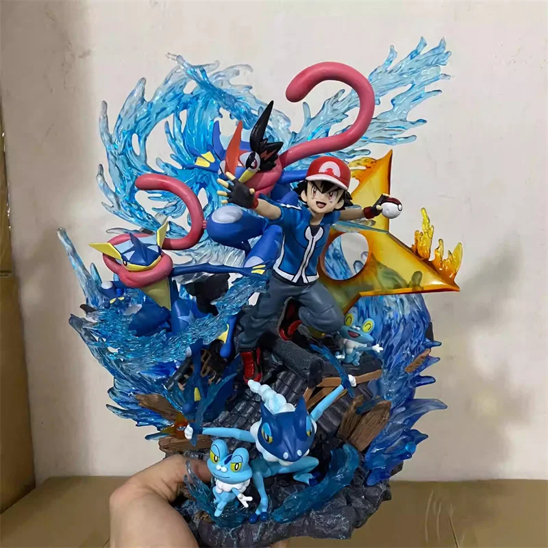 30cm-Pokemon-Anime-Figures-Gk-Ash-Ketchum-Greninja-Action-Figure-Pvc ...