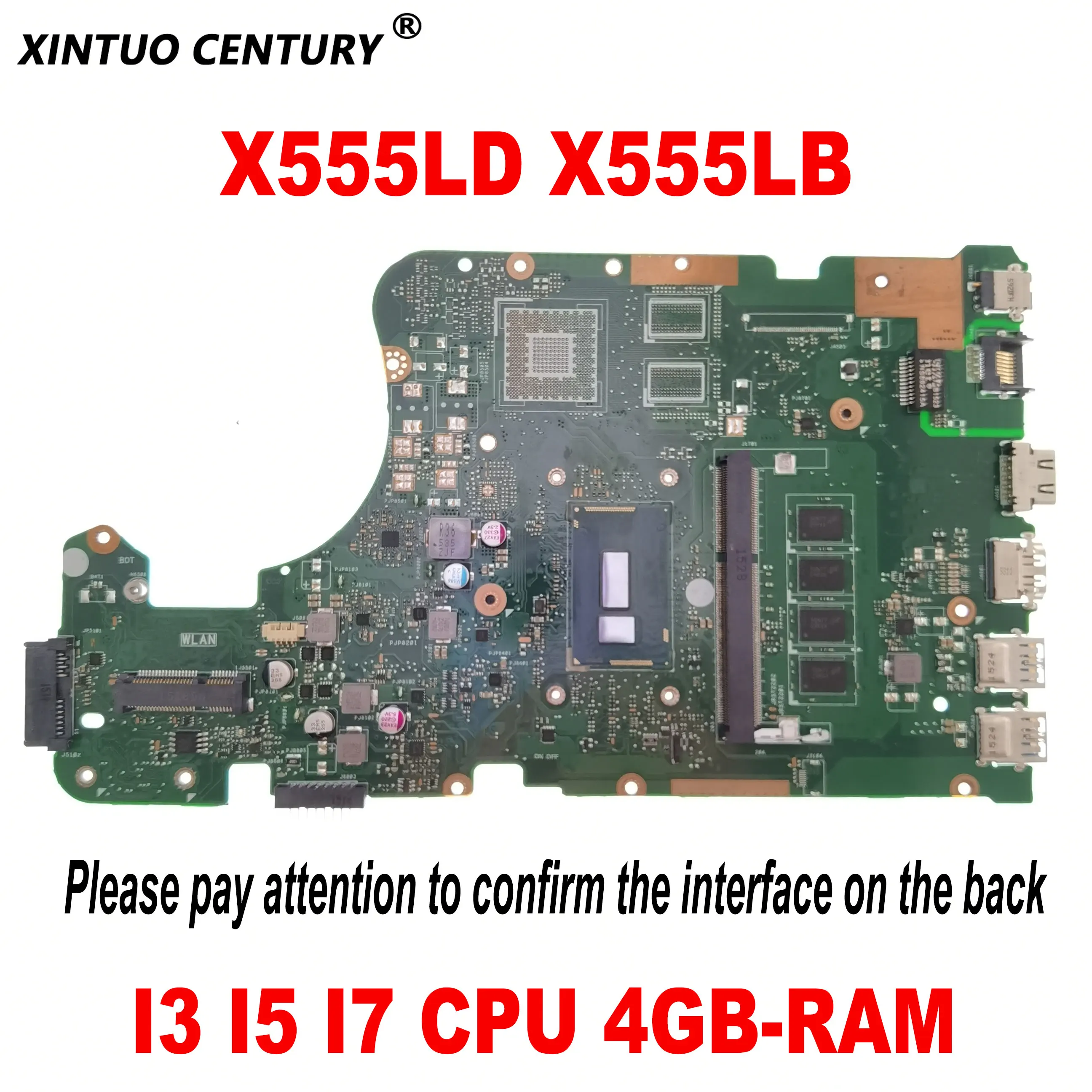 Asus-A555LA-K555LA-F555LA-1777lb-Laptop-anakart-I3-I5-I7-CPU-4GB-RAM ...