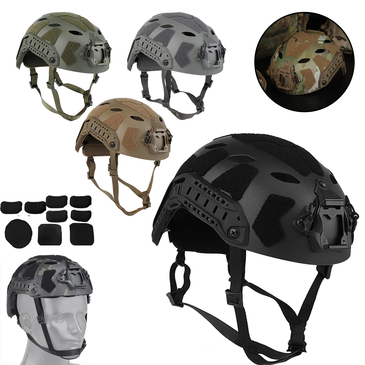 Lightweight-Fast-Tactical-Helmet-FAST-High-Cut-Protective-Helmet ...