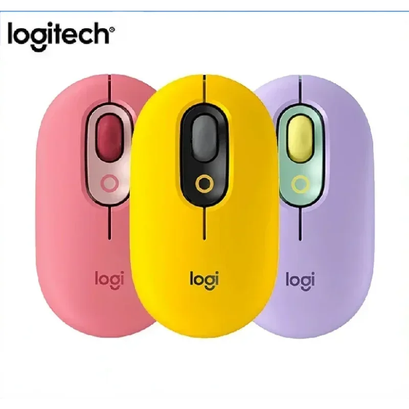 Wireless Bluetooth Mouse Logitech POP Silent Mice High Precision ...