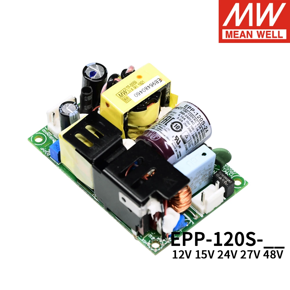 Mean Well Epp-120s 120w 110/220v Ac To Dc 12v 15v 24v 27v 48v Open Frame Single Output Pcb ...