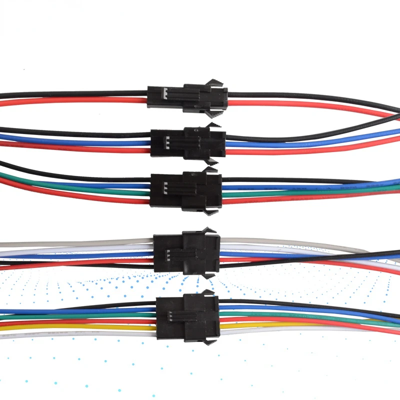 Promotion! 10Pairs Long JST SM 2P 3P 4P 5P 6P Plug Male to Female Wire ...