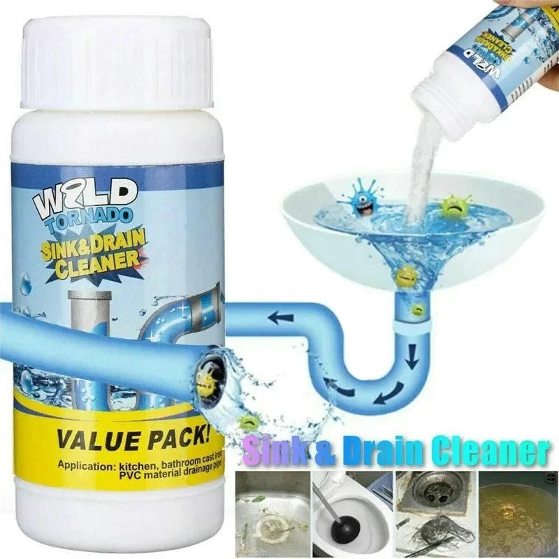 100g-Powerful-Sink-Drain-Cleaner-High-Efficiency-Clog-Remover-Kitchen ...