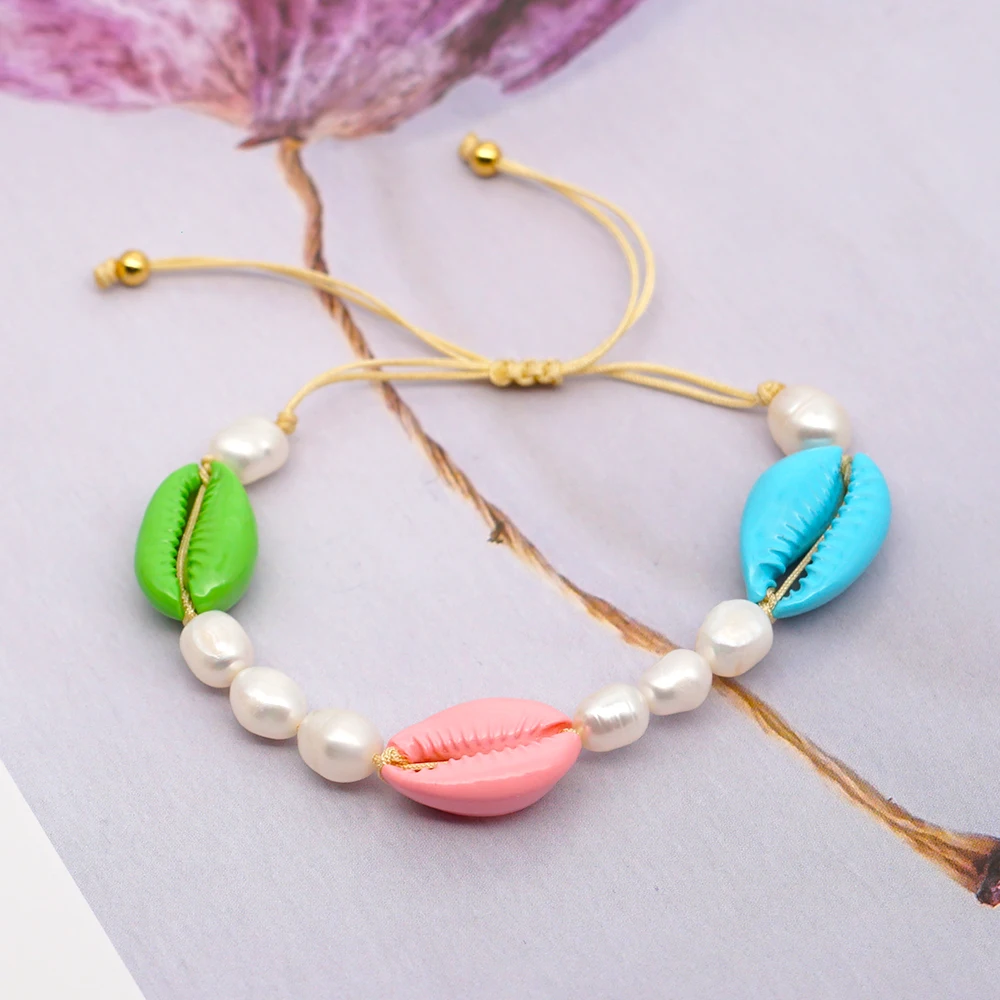 Go2boho Sea Shell Bracelet For Women Fashion Bohemian Colored Seashell ...