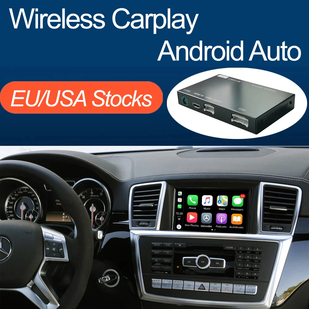 Wireless Apple Carplay Android Auto For Mercedes Benz Ml Gl W166 X166 ...