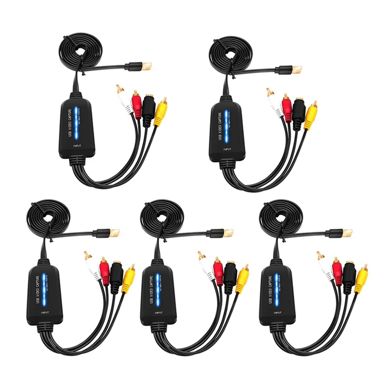 5X-USB-2-0-Video-Capture-Card-Single-Channel-USB-Capture-Card-AV ...