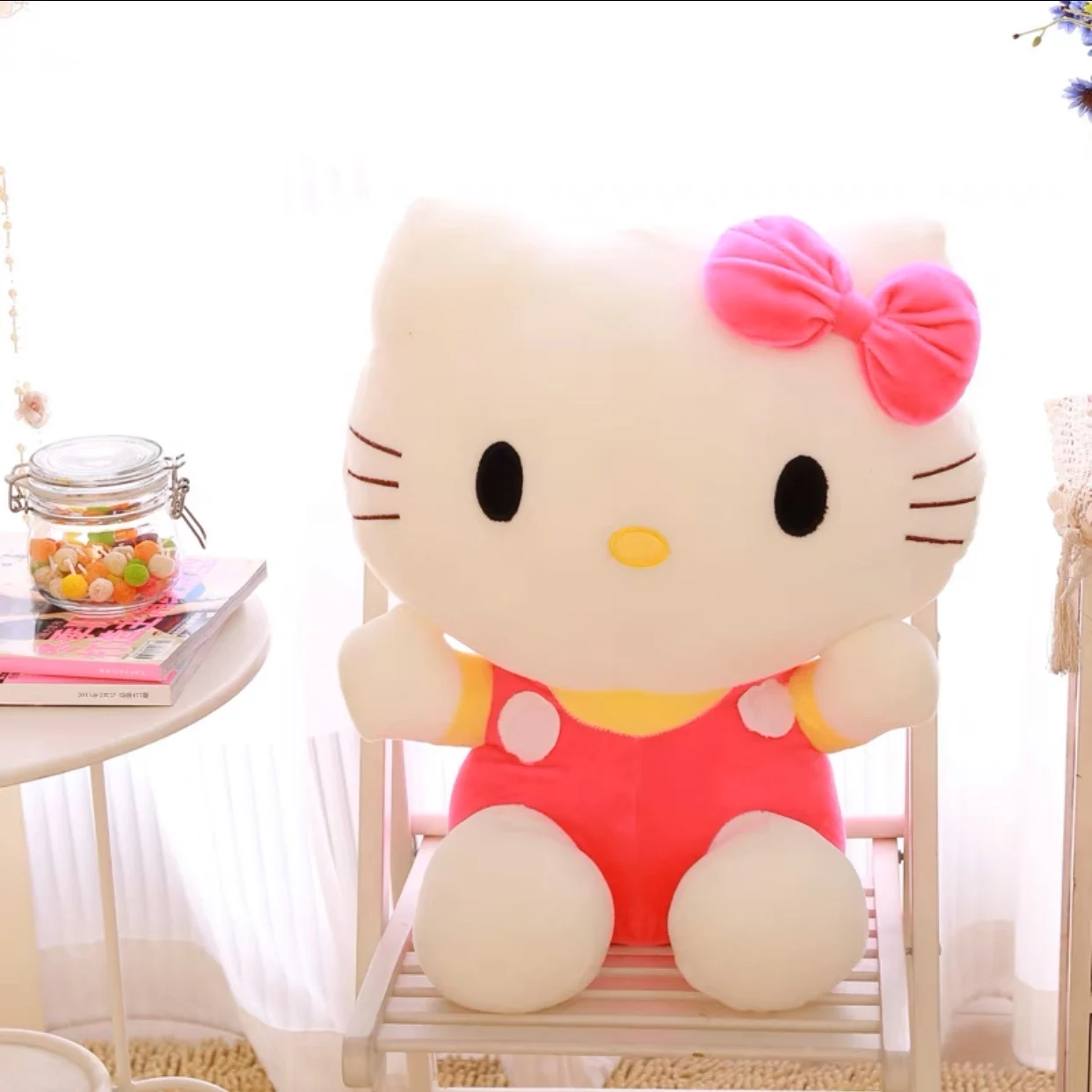 Sanrio Plush 20cm Hello Kity Room Decor Plushies Kawaii Dolls Cute Stuffed Animal Toy Ragdoll ...