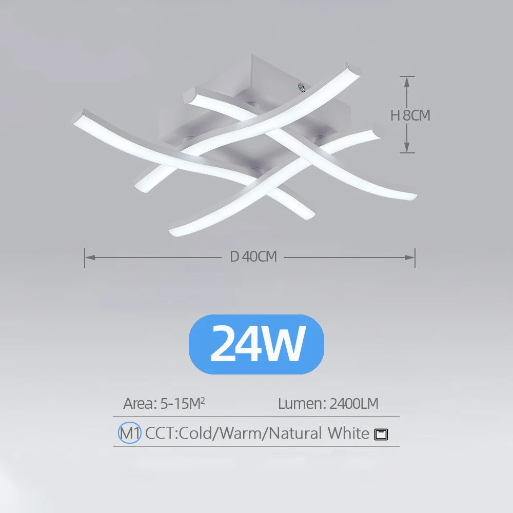 Curved LED Ceiling Light – Modern Nest Store