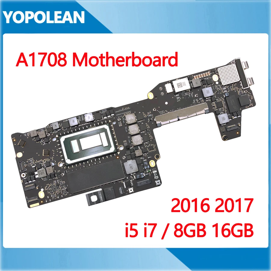 Tested A1708 Laptop Motherboard 820 00840 A For MacBook Pro 13" Retina ...