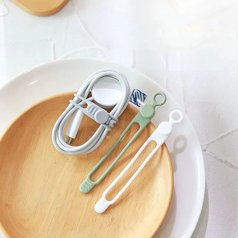 Multifunctional-Silicone-Cable-Organizer-Data-Cable-Buckle-Headphone ...