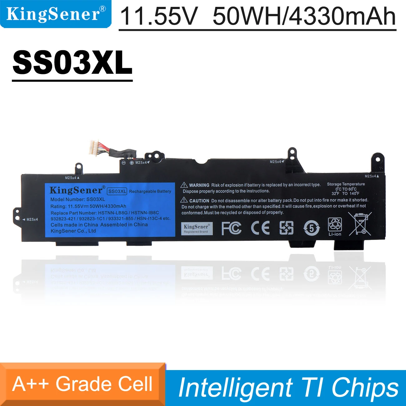 Kingsener Ss03xl Laptop Battery For Hp Elitebook 730 735 740 745 755 ...