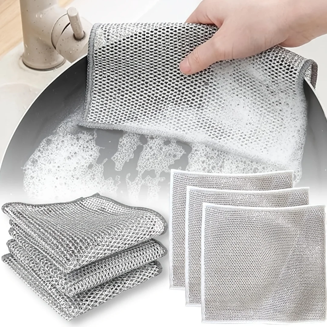 12Pcs-Stainless-Steel-Mesh-Cleaning-Cloths-for-Kitchen-Stove-Pots-Pans ...