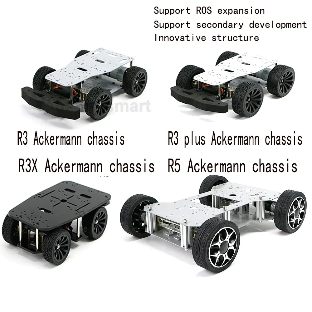 Chasis-grande-Ackerman-4WD-Drive-Robot-Car-veh-culo-no-tripulado ...
