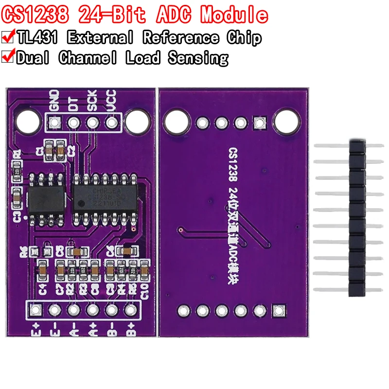CS1238-24-bit-ADC-module-Onboard-TL431-external-reference-chip-dual ...