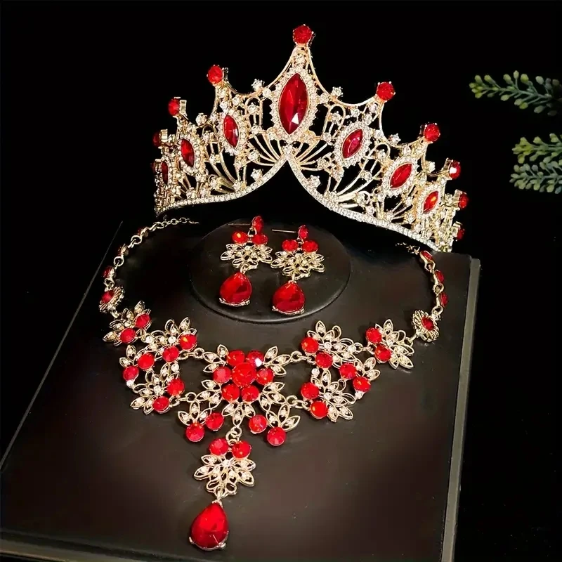 3-Pcs-set-Luxurious-Jewelry-Hair-Accessories-Set-Rhinestone-Banquet ...