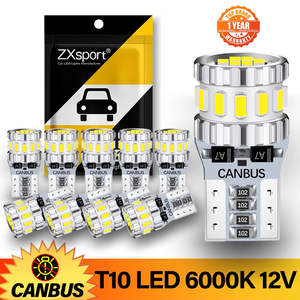 10-4-2-1PCS-W5W-LED-T10-Canbus-Light-Bulb-Car-Parking-Position ...