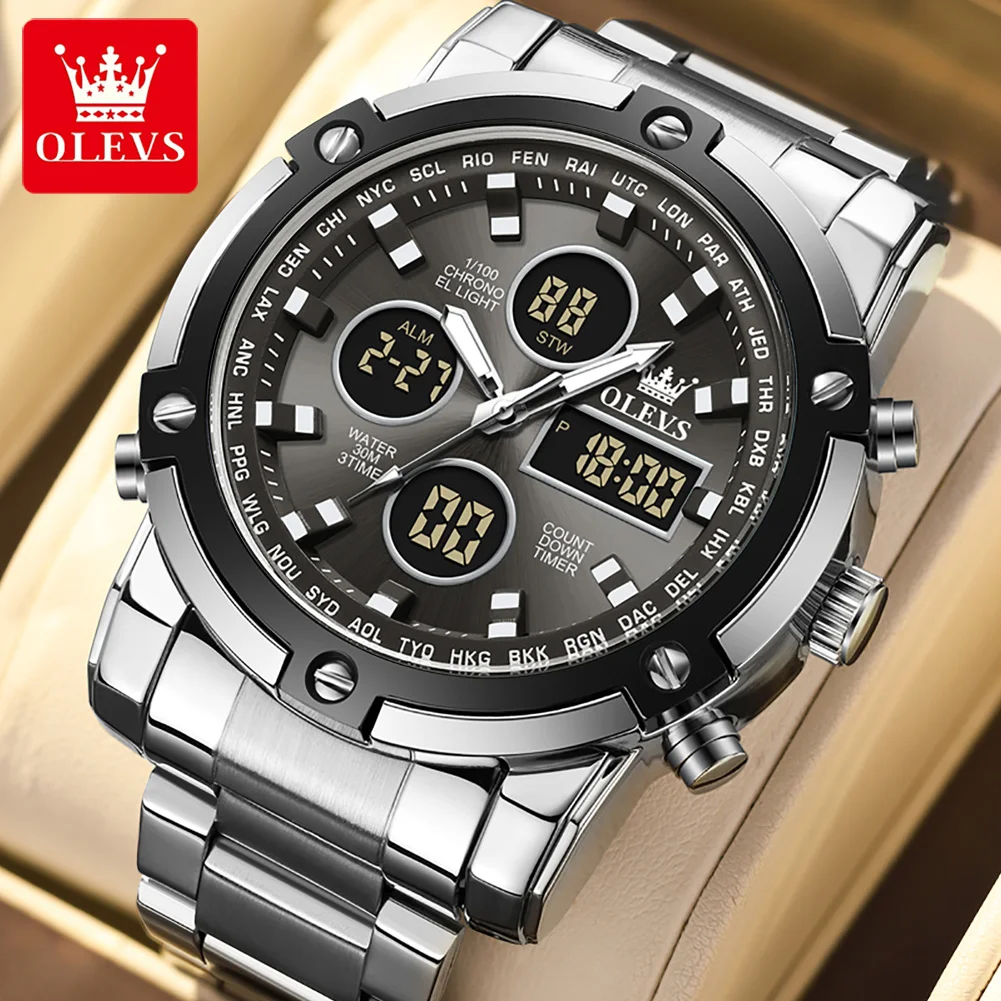 OLEVS-New-Fashion-Dual-Display-Men-Watches-Luxury-Sport-Waterproof ...