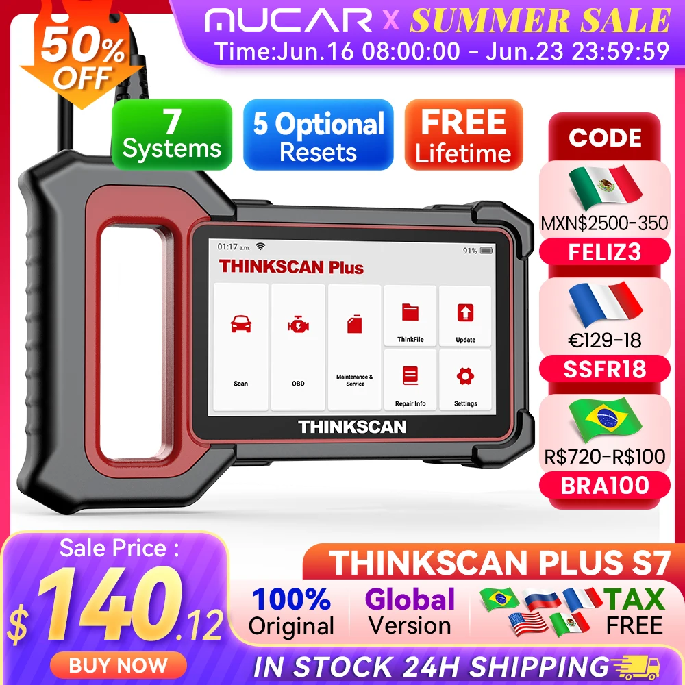 THINKCAR-Thinkscan-Plus-S7-S6-S4-Obd2-esc-ner-las-mejores-herramientas ...