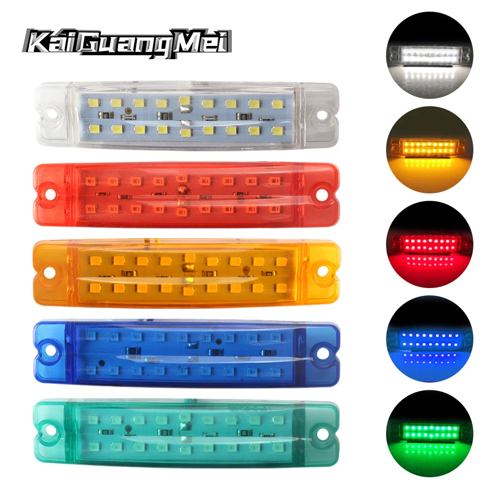 18-LED-truck-side-lights-trailer-lamps-warning-emergency-light-led-bar ...